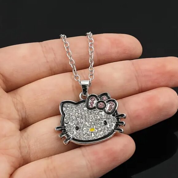 Jewelry | New Hello Kitty Sparkling Rhinestone Necklace | Poshmark